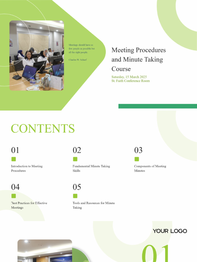 Minute Taking Skills and Basic Meeting Procedures For Beginners | PDF