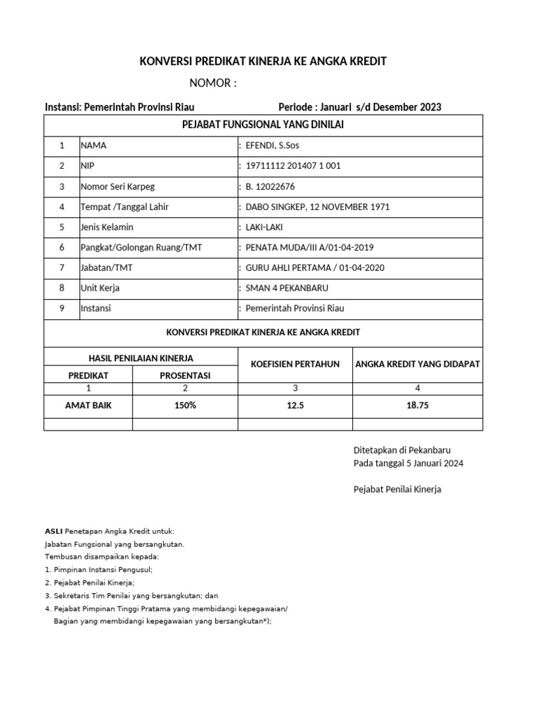 Pak Konversi Efendi | PDF