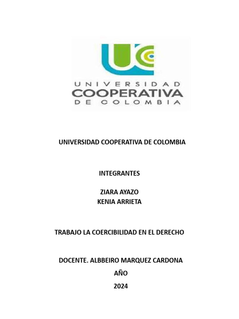 Significado de Coercibilidad en Derecho | PDF | Estado (política ...