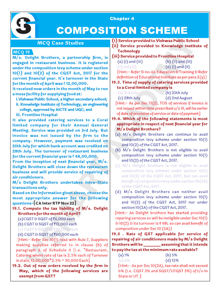 Casestudy Based MCQ Questions | PDF