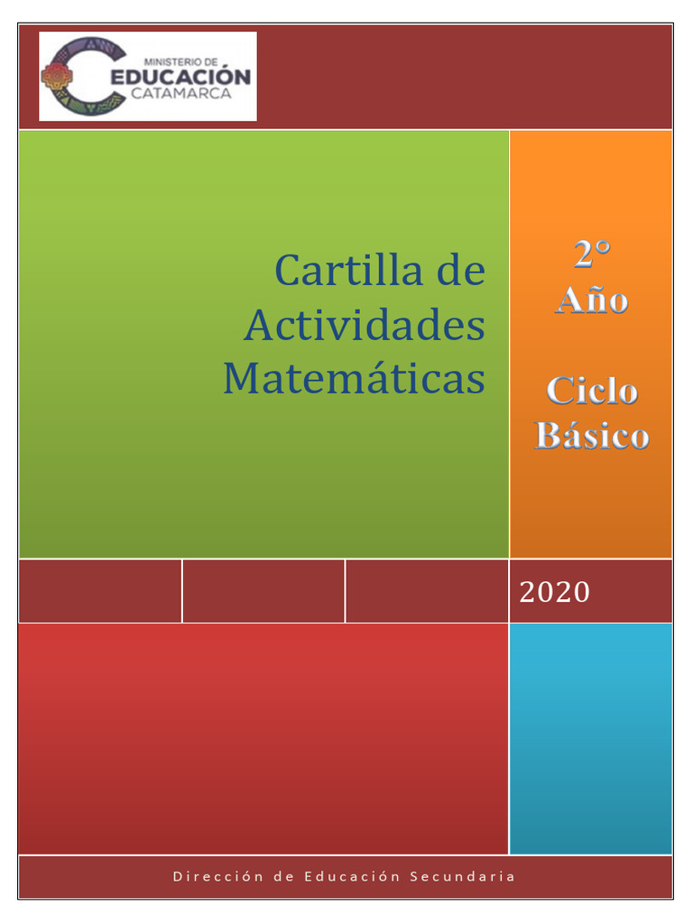 Cartilla-de-Actividades-Matemática-segundo-año-2020 | PDF | Números | Entero