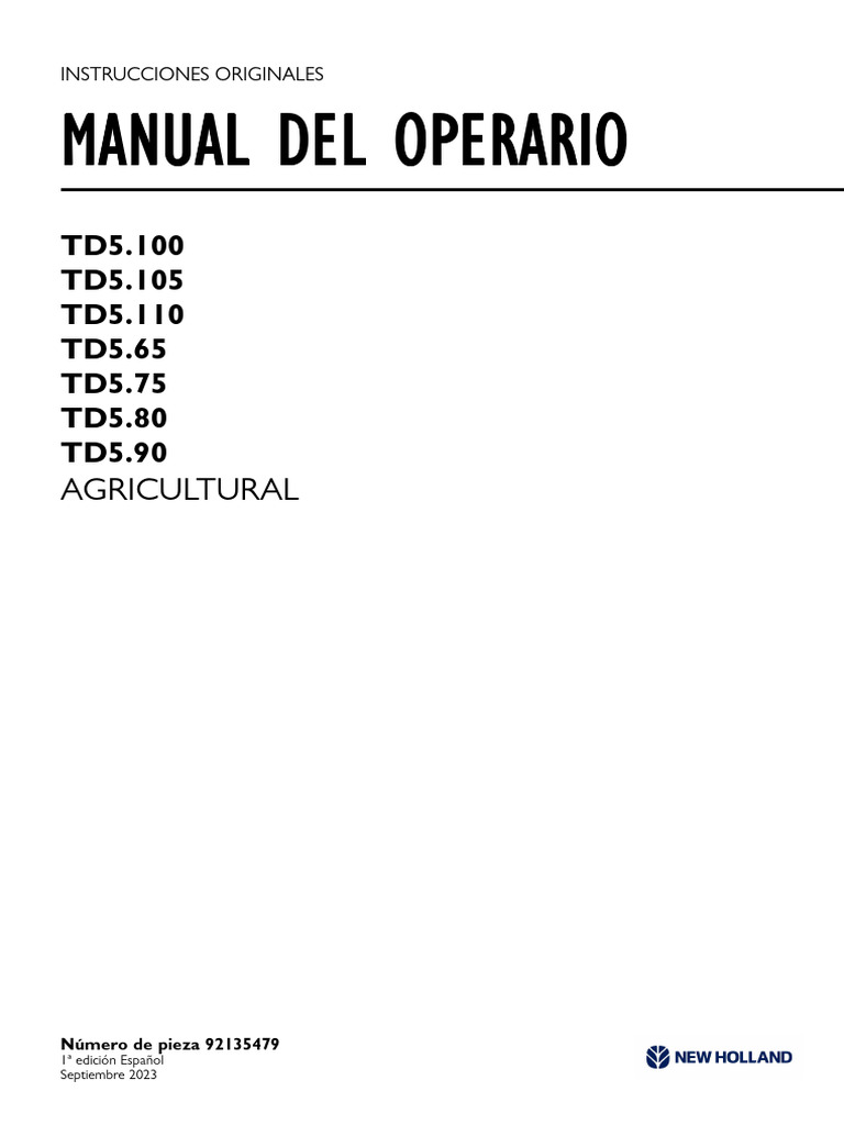 Manual Manual Manual Del DEL Del Operario Operario Operario ...