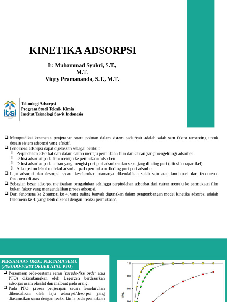 Kuliah 4-Kinetika Adsorpsi | PDF