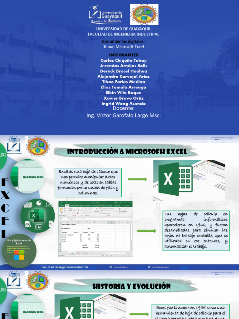 Introducción a Microsoft Excel y sus funciones | PDF | Microsoft Excel | Software de la aplicacion