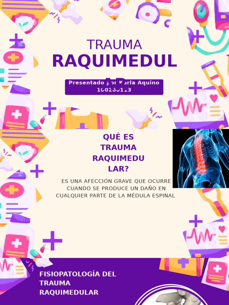Trauma Raquimedular | PDF