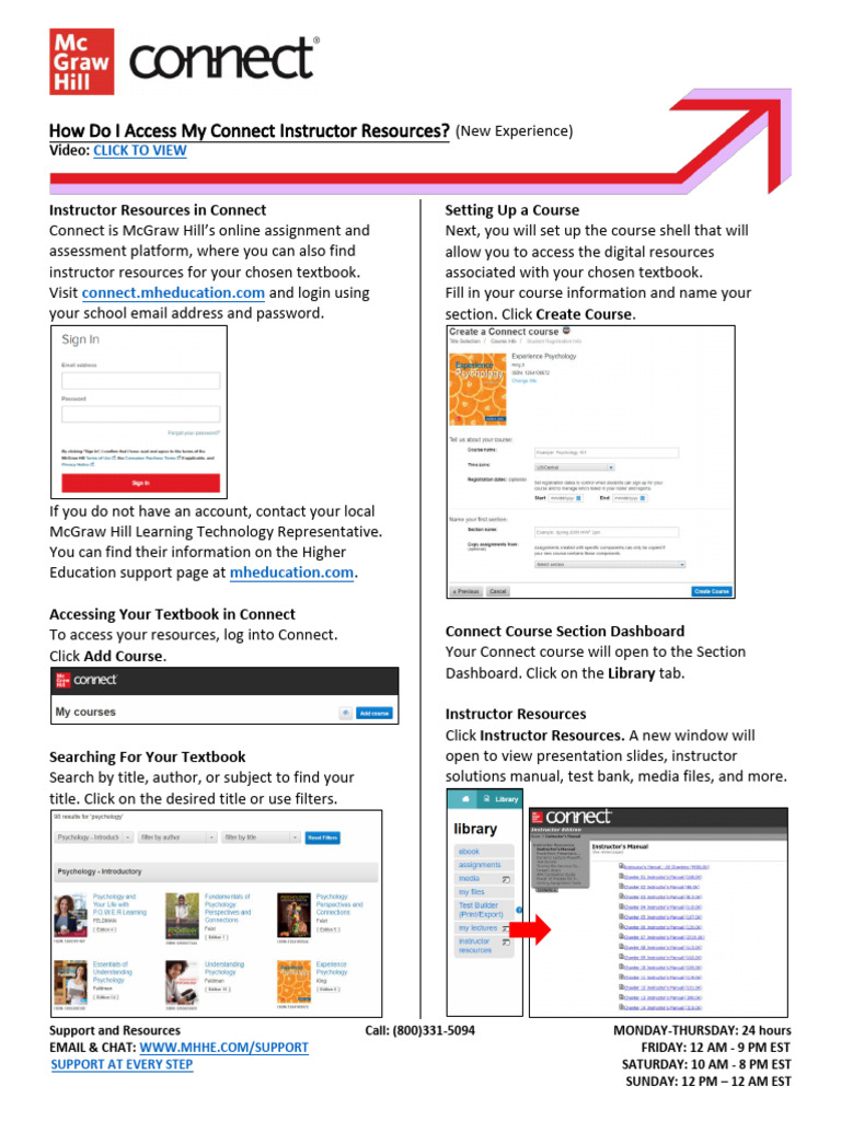 How Do I Access My Connect Instructor Resources New | PDF