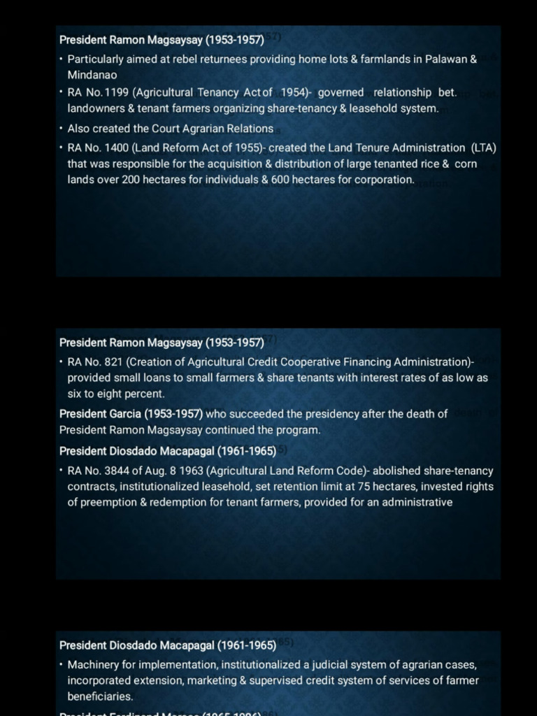 Agrarian Reform Part 2 | PDF