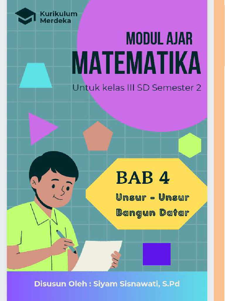 Modul Ajar Kelas 3 Bangun Datar | PDF