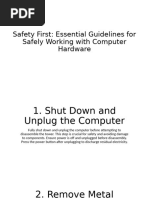Safety Precautions in Assembling and Disassembling of Computer System ...