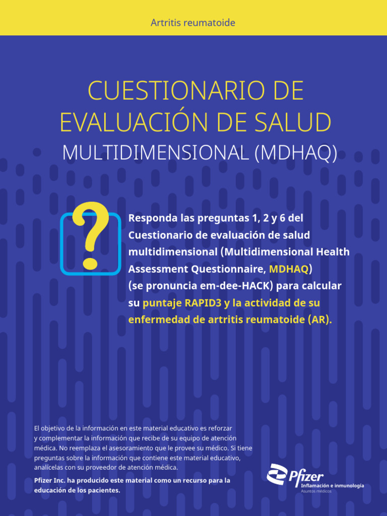 PP XEL USA 8322 MDHAQ Questionnaire - Spanish | PDF | Sistema ...