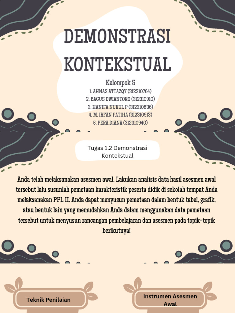 Demonstrasi Kontekstual Ppa Ii Topik 1 | PDF