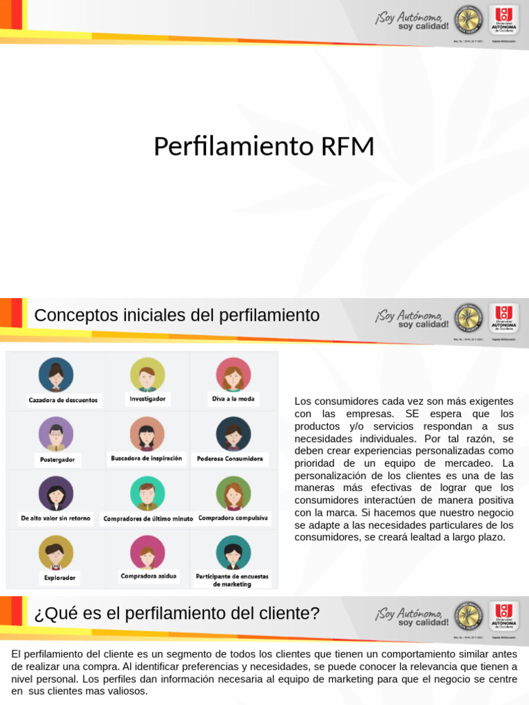 Guía Práctica de Perfilamiento RFM | PDF | Marketing | Cliente