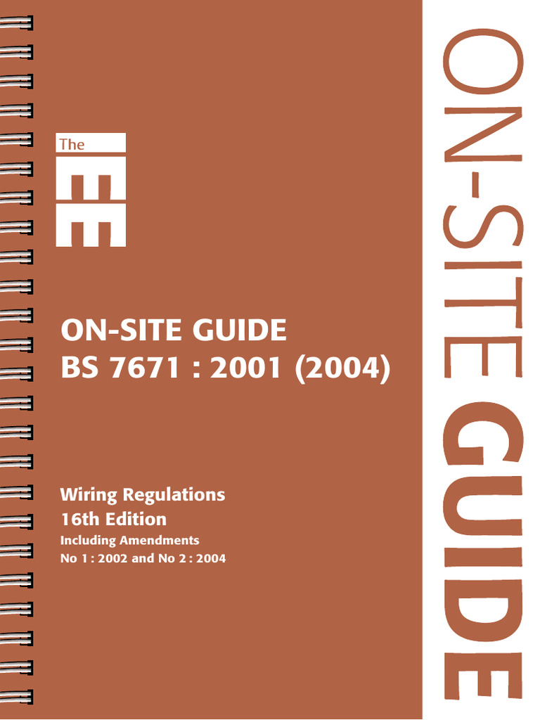 IEE BS7671 - On-Site Guide | PDF