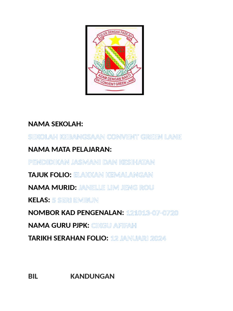 pjpk thn 4 FOLIO | PDF