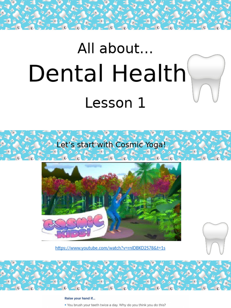 Dental Health Lesson 1 | PDF