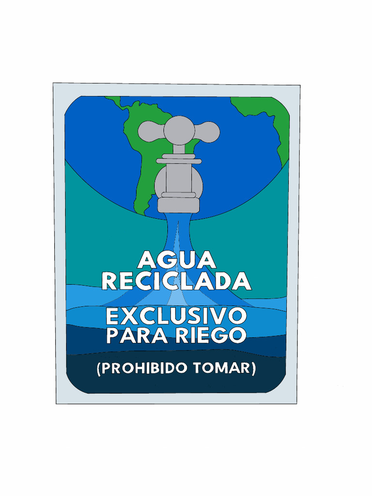 Letrero Agua Reciclada | PDF