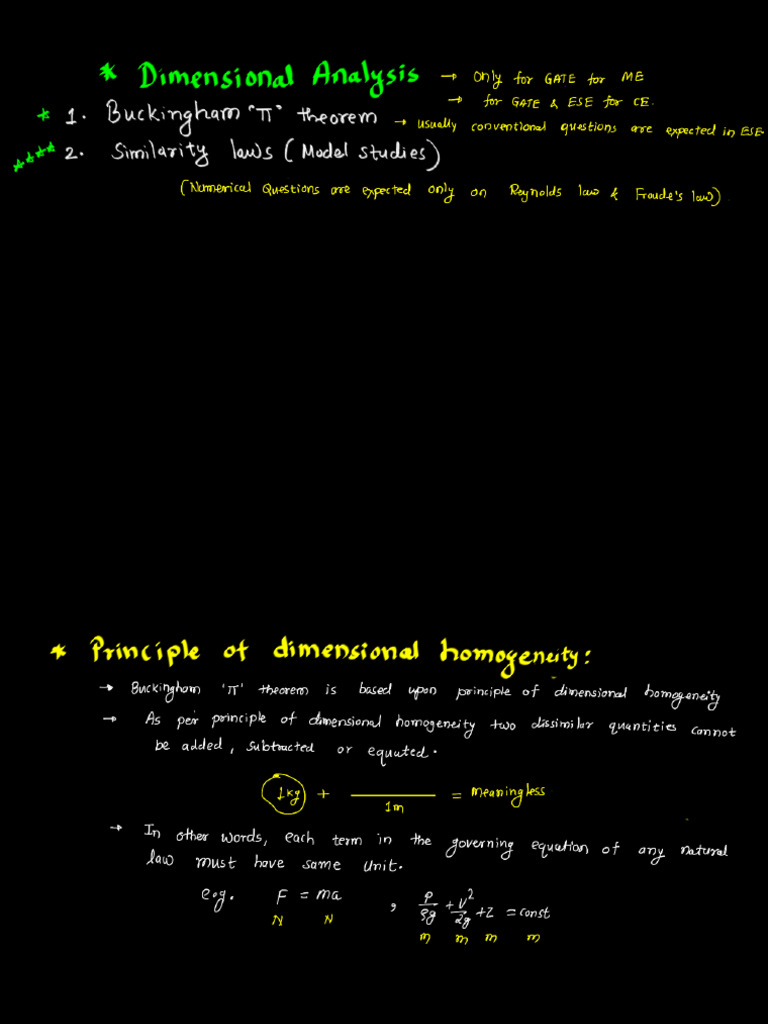 Dimensional Analysis | PDF