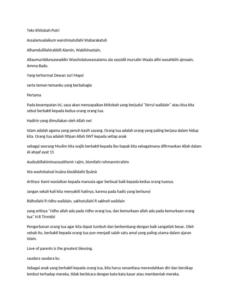 Teks Khitobah -WPS Office | PDF
