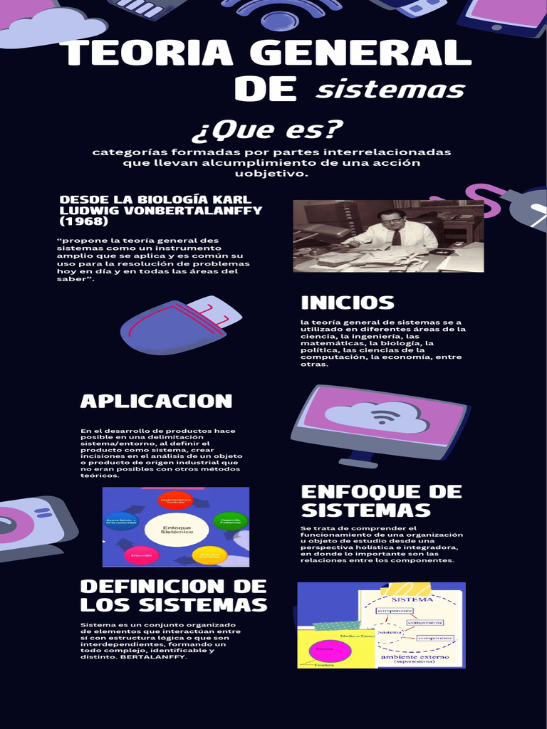 Infografía Teoria general de sistemas | PDF
