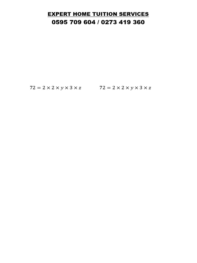 Expert Home Tution Assessment Task 1 | PDF