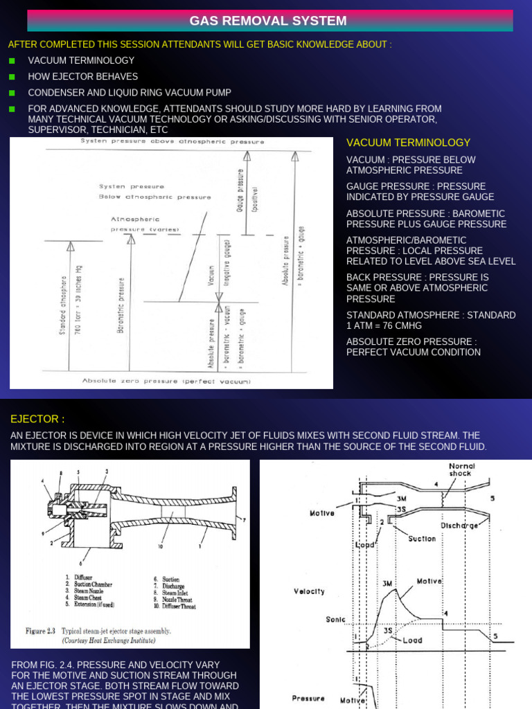 Understanding Gas Removal Systems | PDF | Pressure | Vacuum