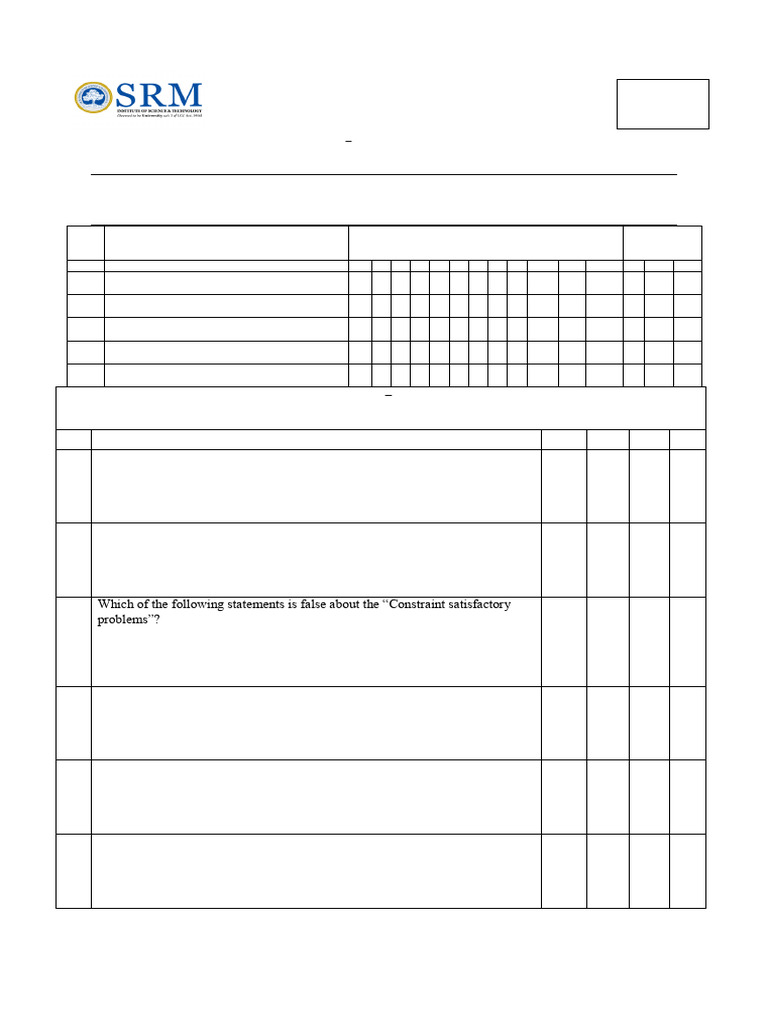 21csc206t Ai Ft3 Set b Answer Key | PDF | If And Only If | Logic