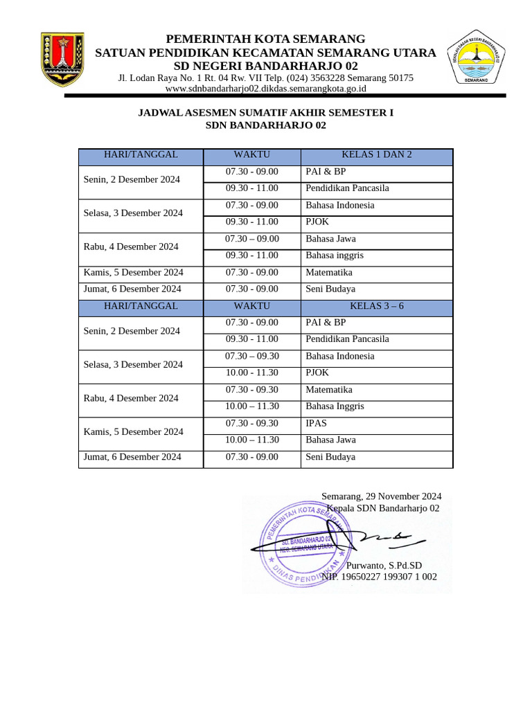 JADWAL SAS | PDF