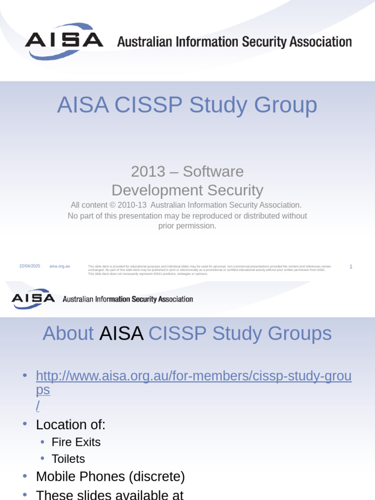 AISA CISSP - Software Development Security | PDF | Relational Model | Table (Database)