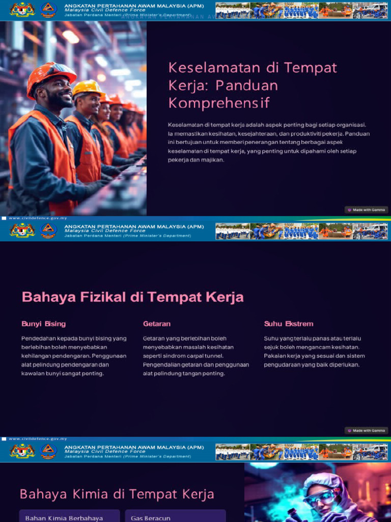 JENIS-JENIS KESELAMATAN TEMPAT KERJA - APM | PDF