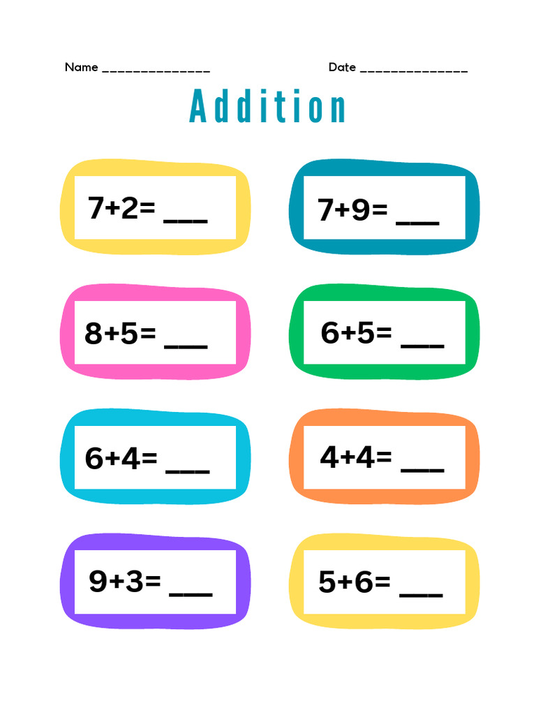 Work Sheet 4 Year | PDF