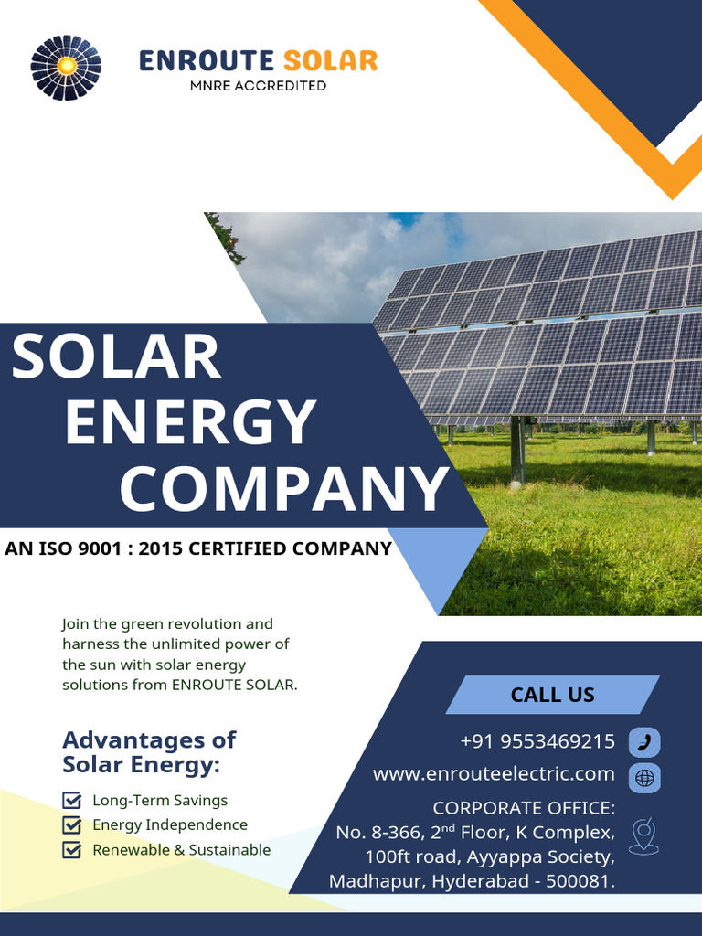 ENROUTE SOLAR Company Profile | PDF | Solar Power | Photovoltaic System