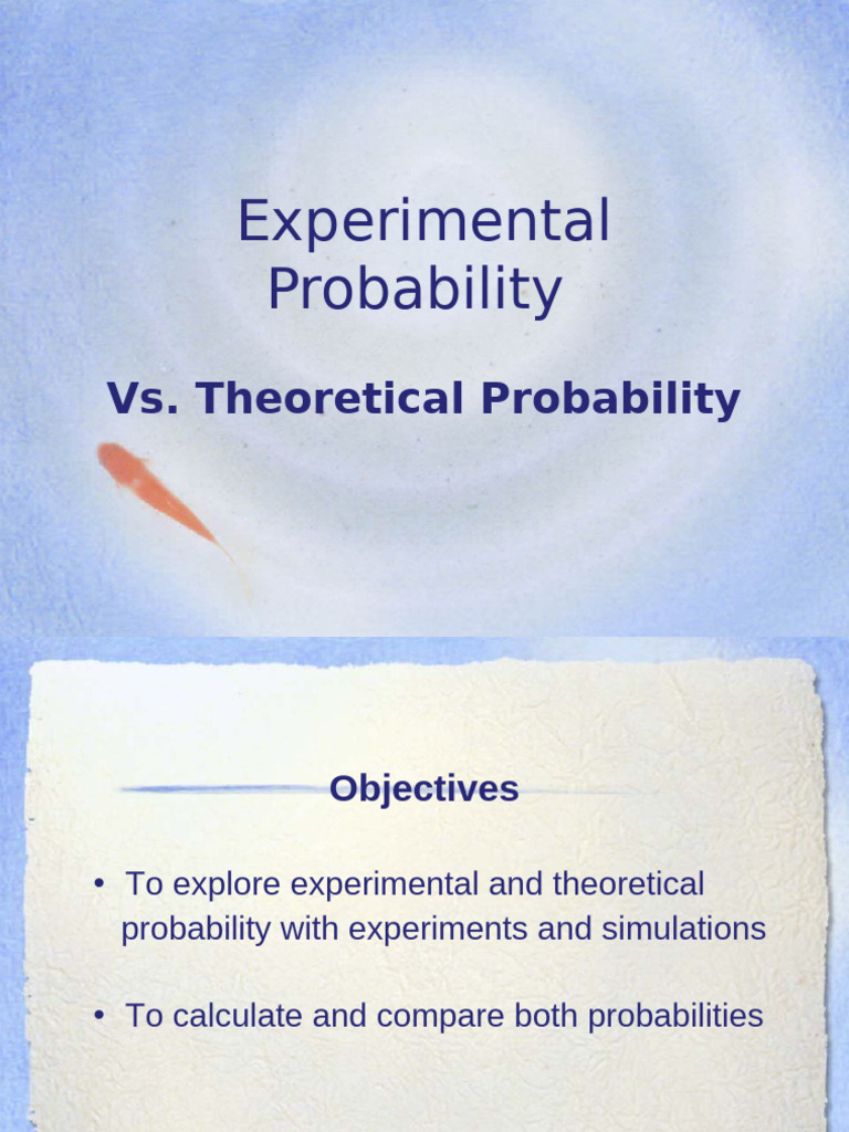 Experimental and Theorethical Probability | PDF | Probability | Odds