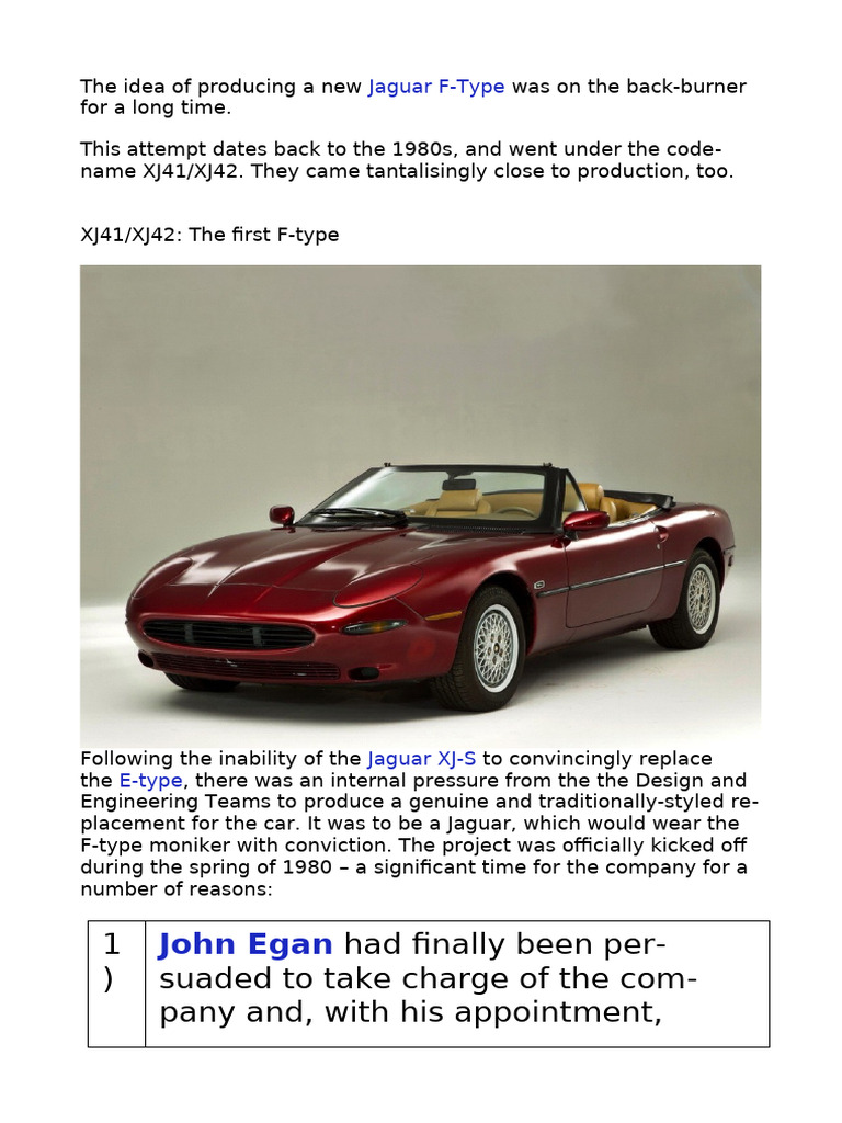 xj41开发故事 | PDF | Motor Vehicle Manufacturers | Car