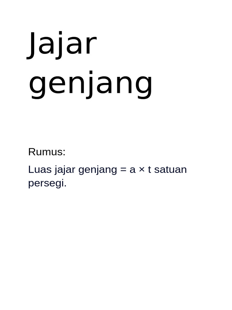 Jajar Genjang | PDF
