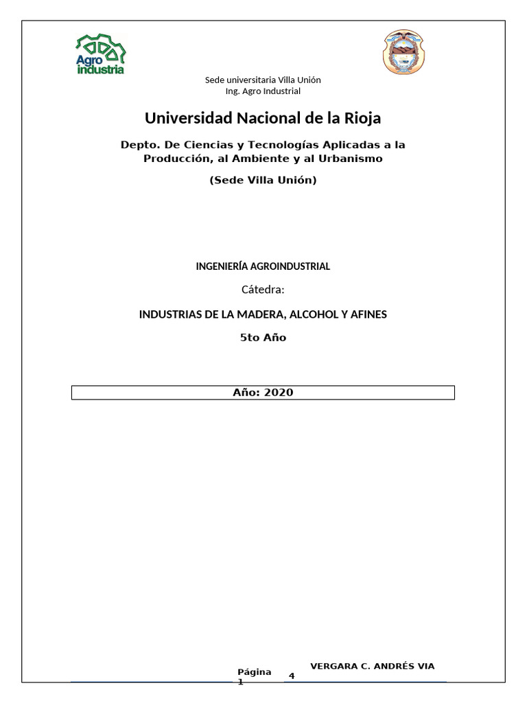 TP 1 Maderas | PDF | Madera | Arboles