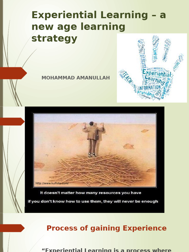 1 Experiential Learning - A New Age Learning Strategy | PDF | Learning ...