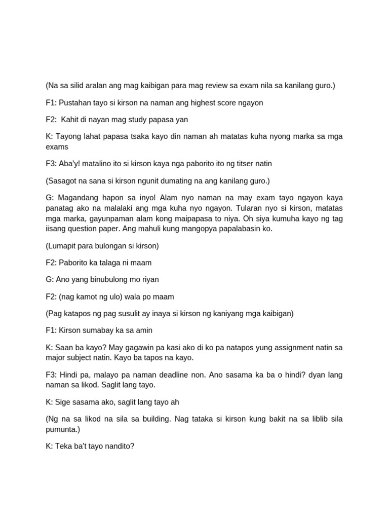 Role Play CWTS | PDF