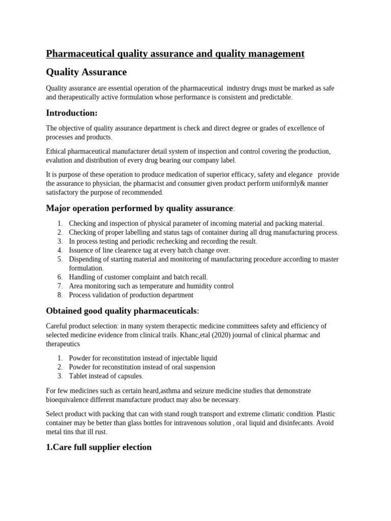 Quality Asurance and Management | PDF | Verification And Validation ...