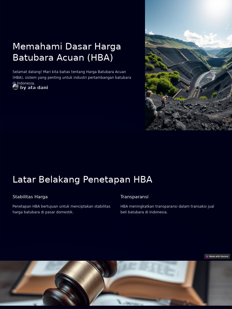 Memahami Dasar Harga Batubara Acuan HBA | PDF