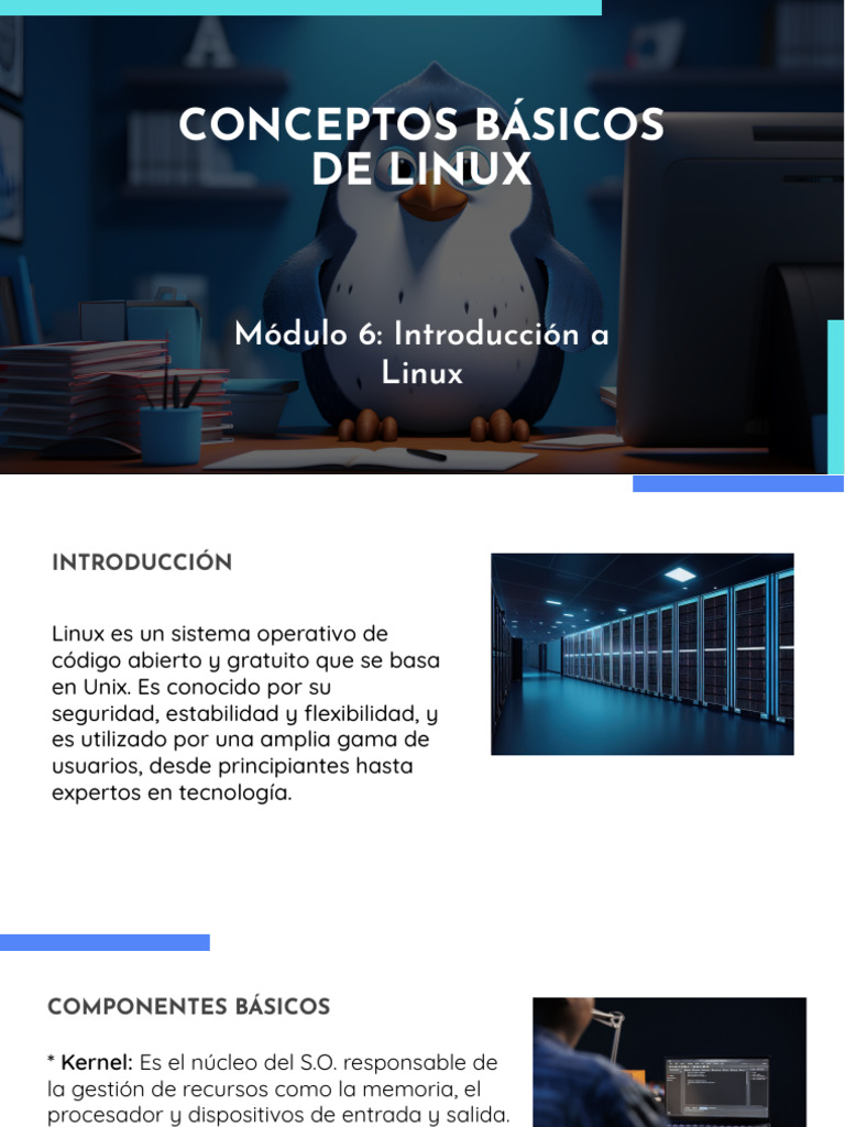 1.-Conceptos-basicos-de-linux | PDF | Sistema operativo | Distribución de Linux