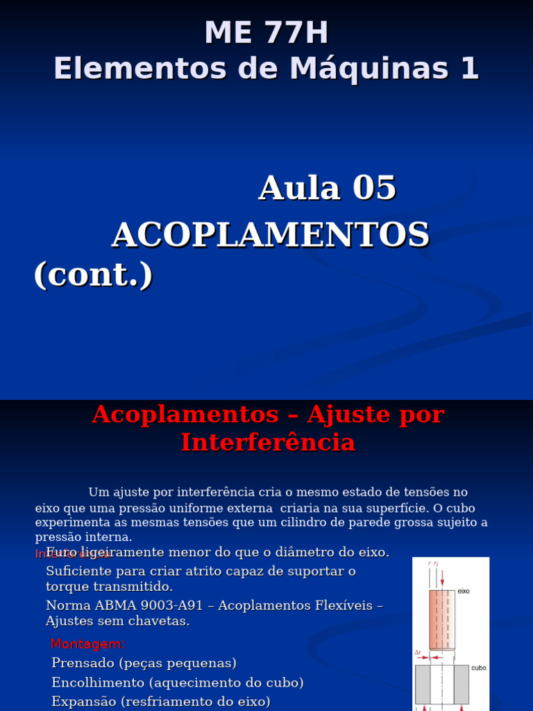 Acoplamentos: Ajuste por Interferência | PDF | Engenharia Mecânica