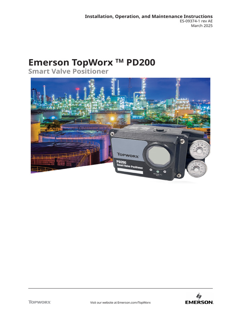 Manual Pd200 Installation Operation Maintenance Topworx en 8515918 ...