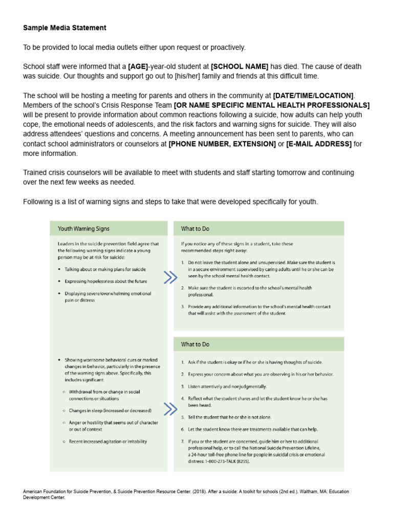 Sample Media Statement | PDF