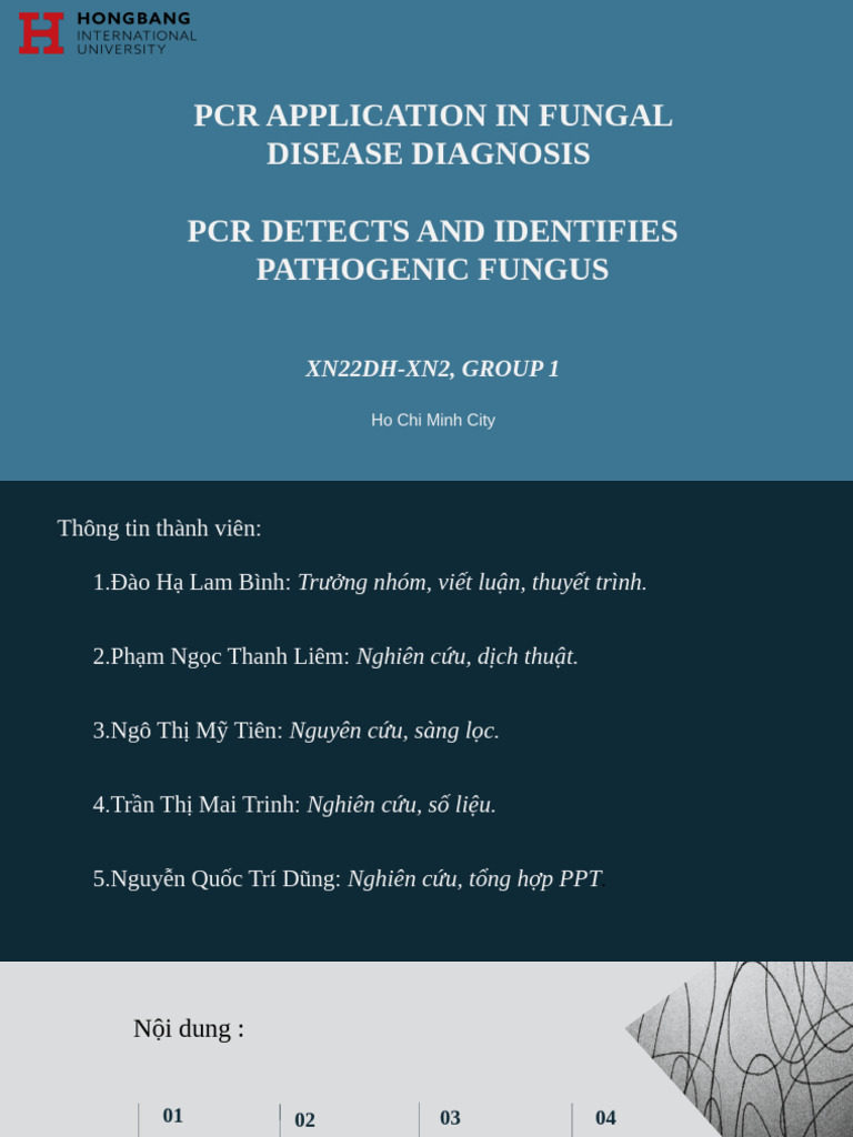 Fungal Pcr Group 1 Xn22dh-Xn2 | PDF