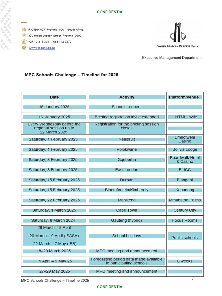 MPC Schools 2025 Booklet | PDF | Inflation | Economic Growth