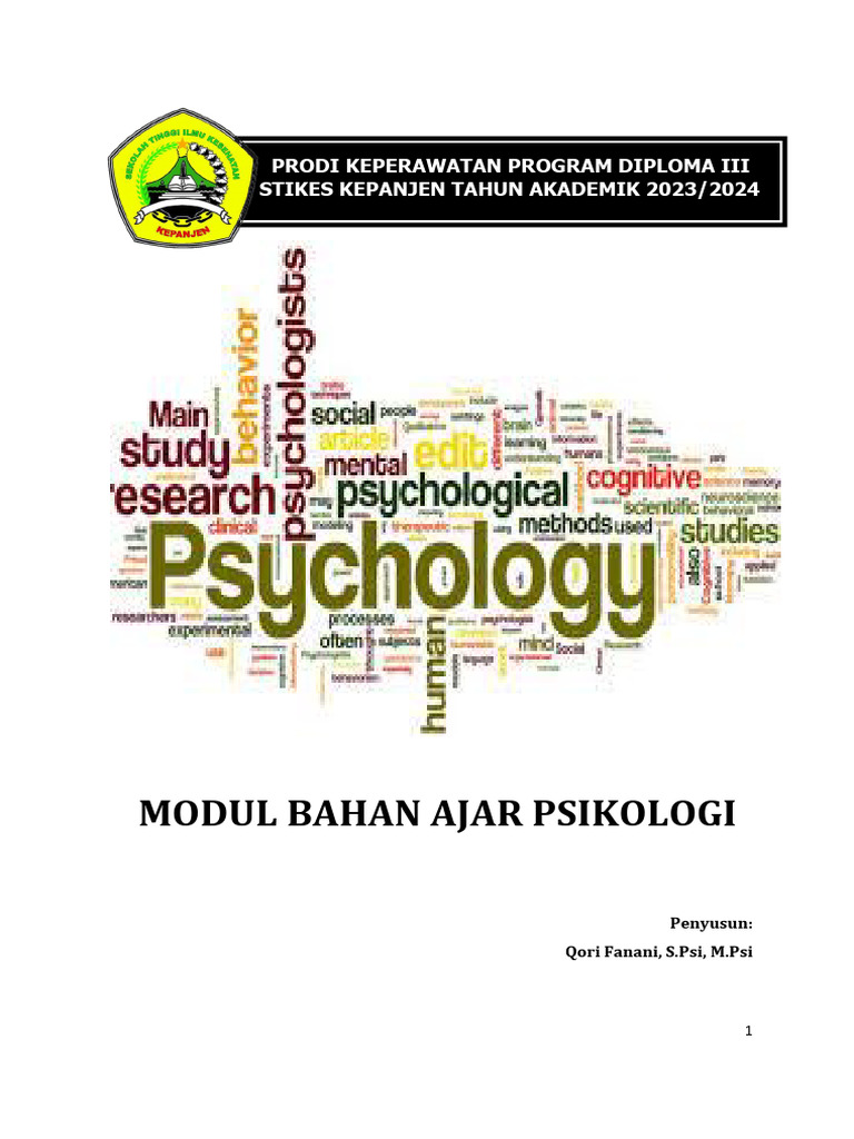 3. Modul Psikologi _ d3 Kep _2023 | PDF
