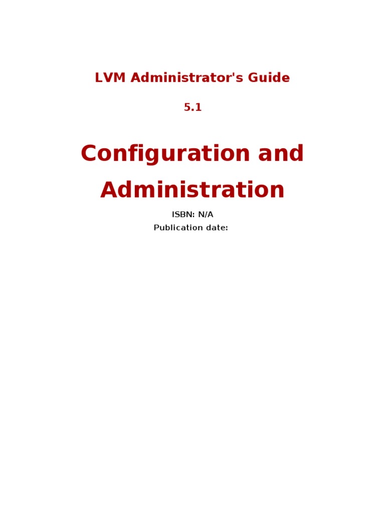 Cluster Logical Volume Manager | PDF