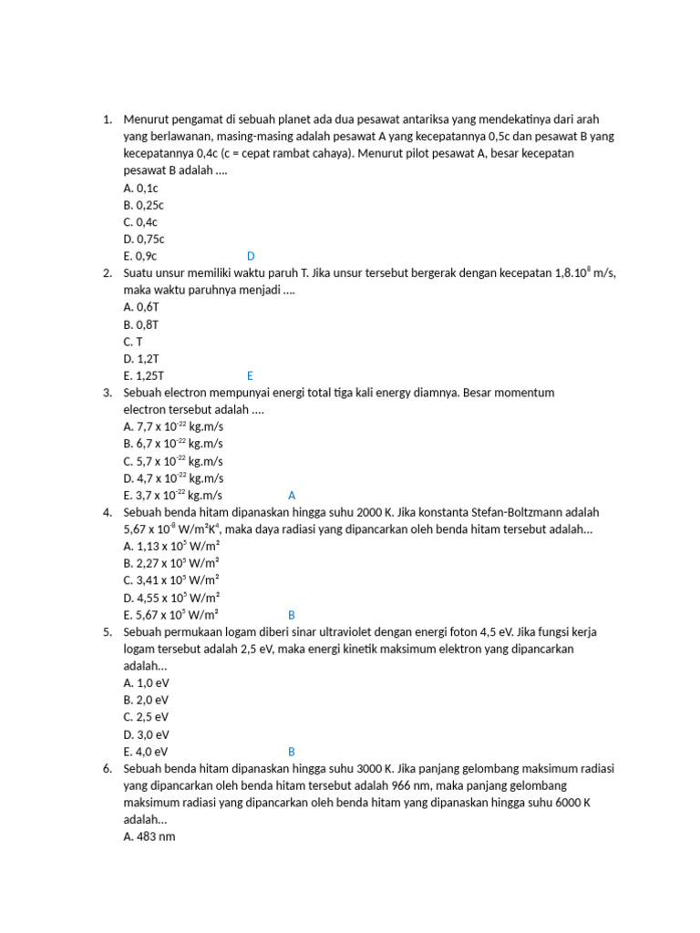 PAS Fisika PM GENAP WD | PDF