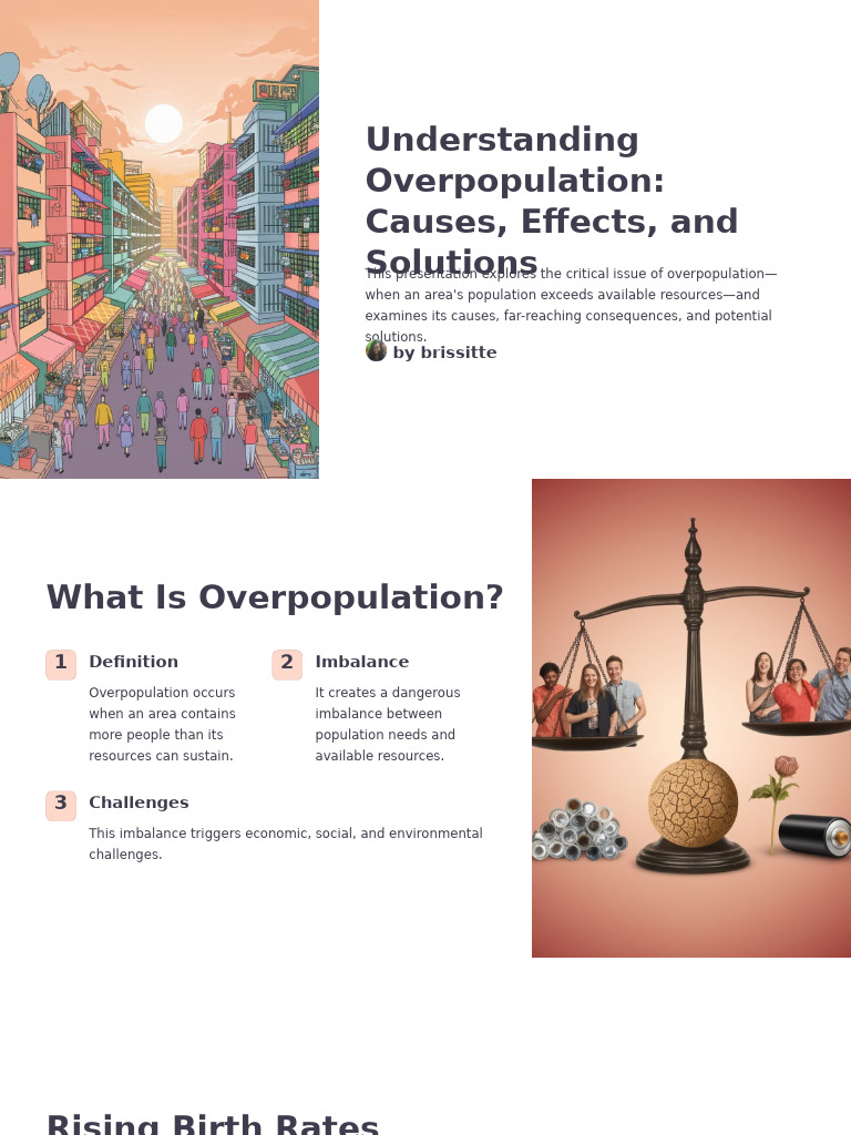 Understanding Overpopulation Causes Effects and Solutions | PDF | Human Overpopulation | Family ...