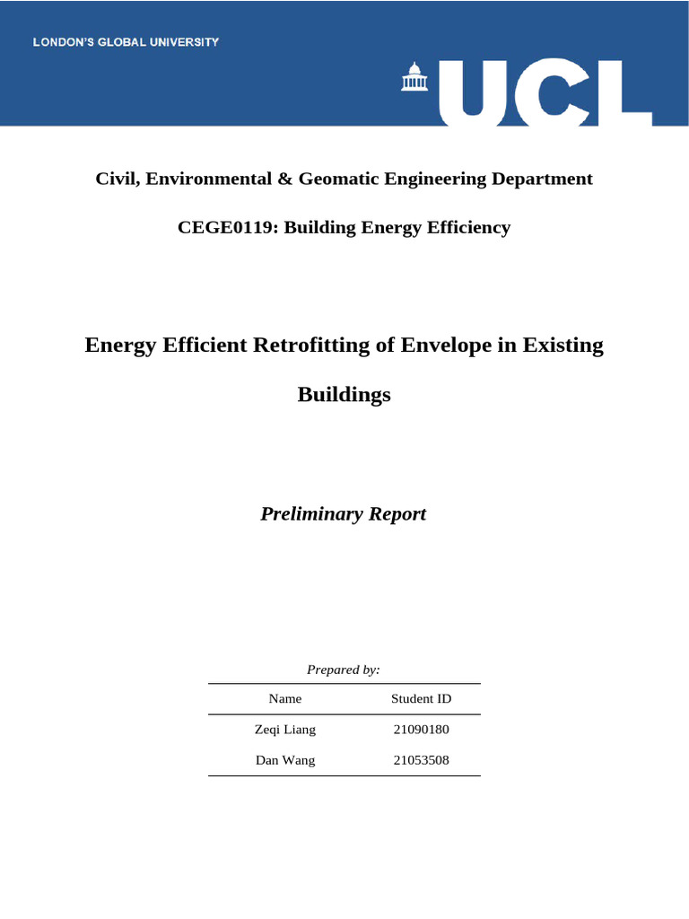 34224CEGE0119 BEE CW Report | PDF | Building Insulation | Thermal ...